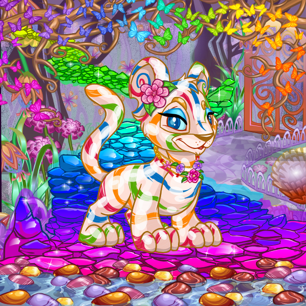 Rainbow Candy Kougra | Dress to Impress: Preview customized Neopets ...